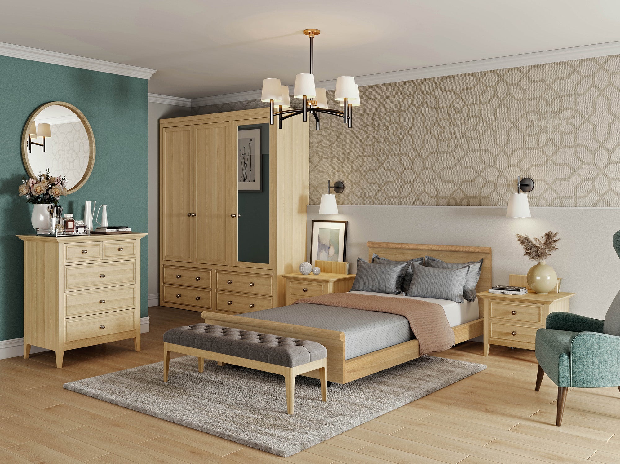 Empresa Home Care Bed | Single, Salisbury Elm with Side Panels ...