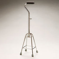 Quad Walking Stick with a Large High Base