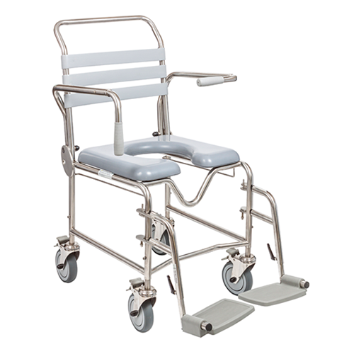 Height Adjustable Mobile Shower Commode - Juvo